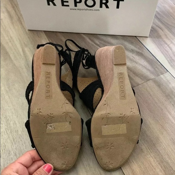 Report | Shoes | Nwt Report Serena Wedge Sandals Size 65 | Poshmark